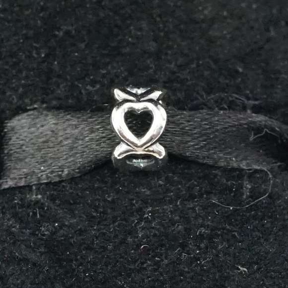 Pandora | Jewelry | Pandora Silver Open Heart Spacer Charm 79454 | Poshmark